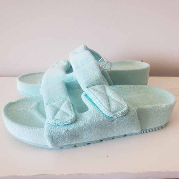 a new day | Shoes | Womens Turquoise Blue Remi Slide Sandals Size 8 ...